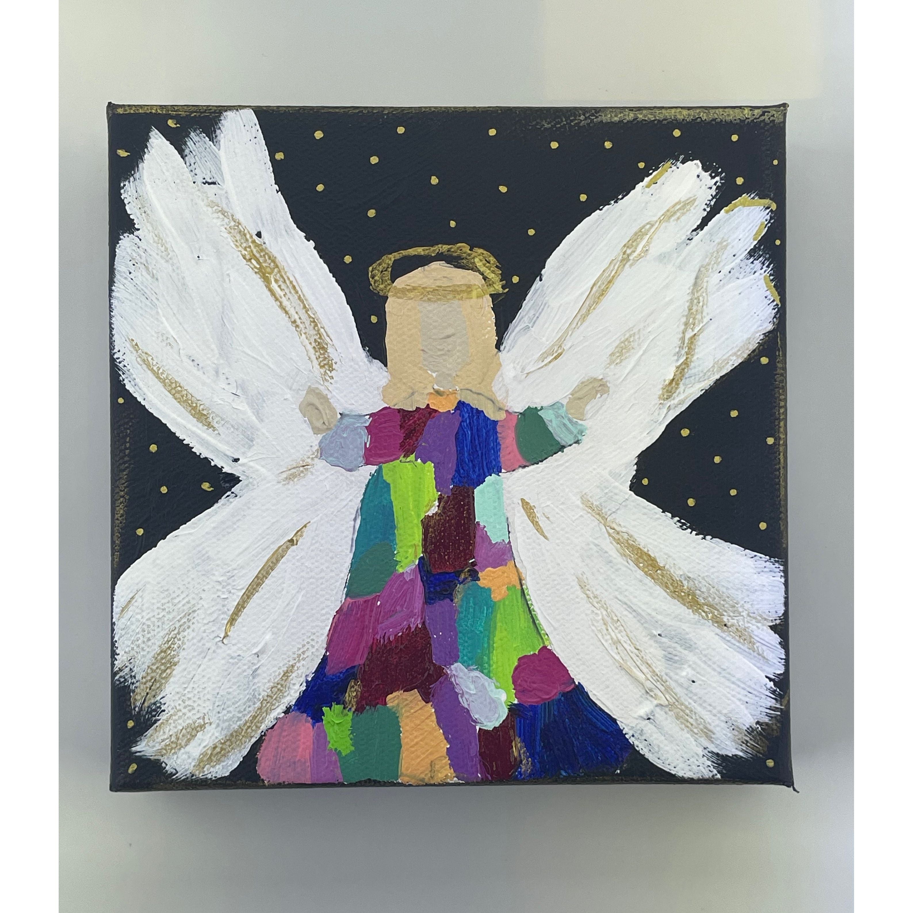 Blonde Angel Painting – Kathryn Shields Art